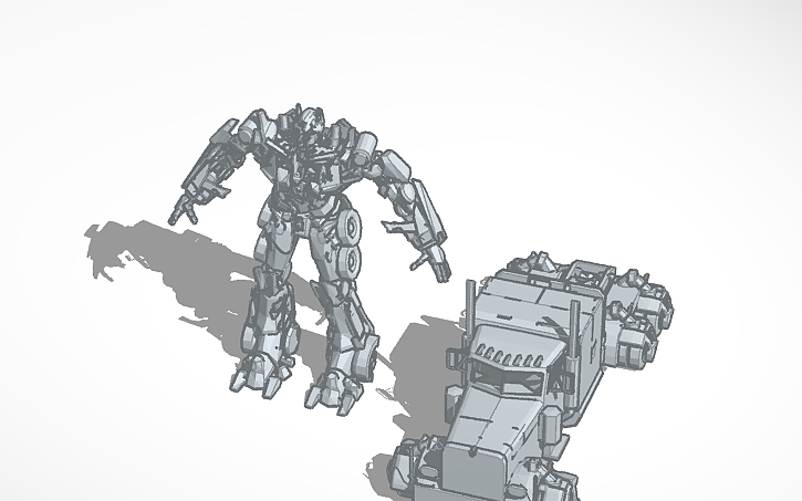 3D design Optimus Prime - Tinkercad