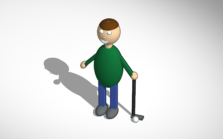 3D design Putter golf guy | Tinkercad