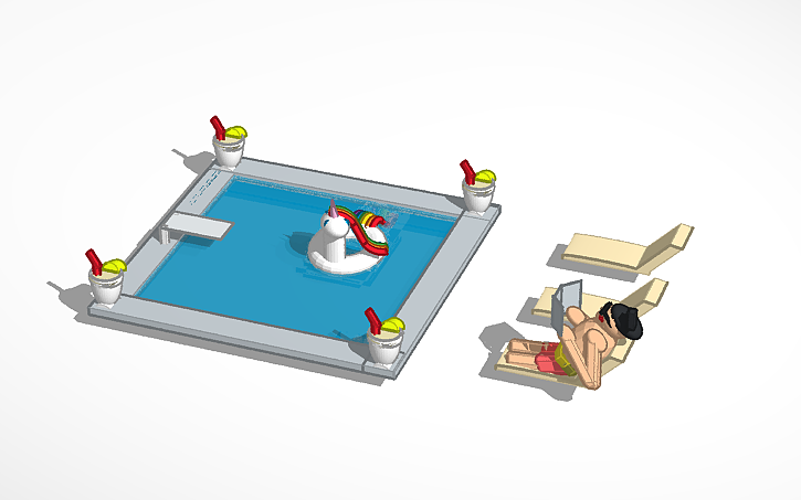 3D design Pool | Tinkercad