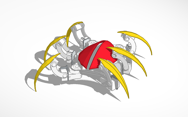 3D design Robotic spider - Tinkercad