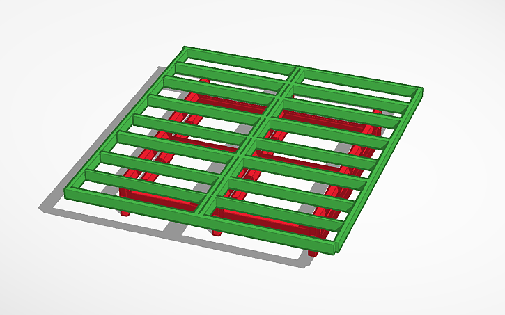 3D design King Bed MK3 - Tinkercad