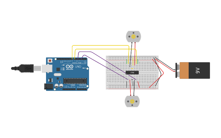 Circuit design Arduino - Tinkercad