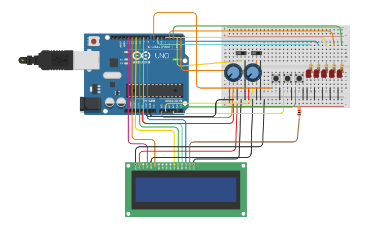 Circuit design Chenillard | Tinkercad