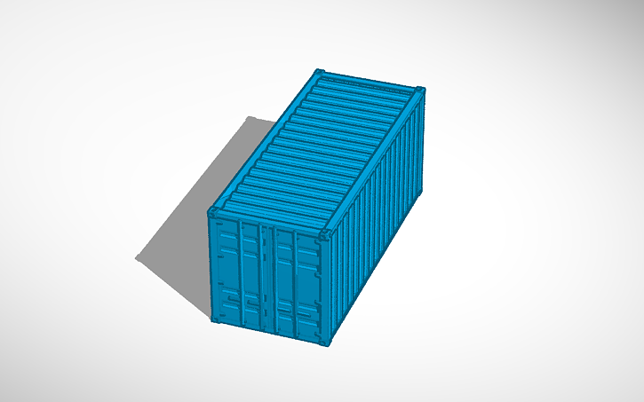 3D design H0 Container - Tinkercad