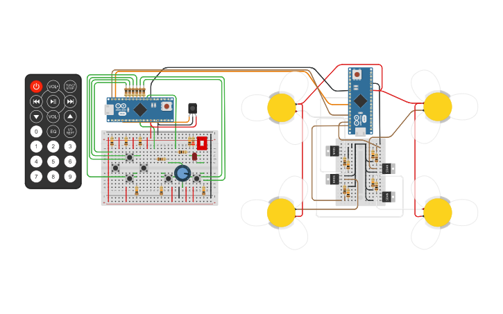 Circuit Design Drone Tinkercad