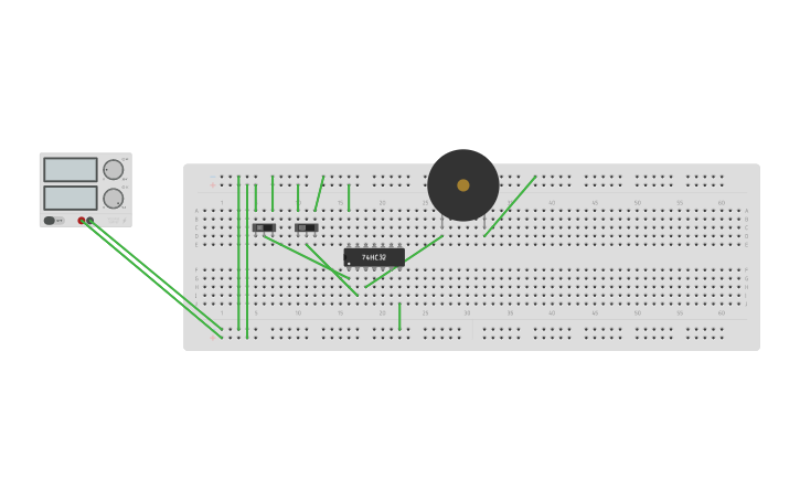 Circuit design Door bell - Tinkercad