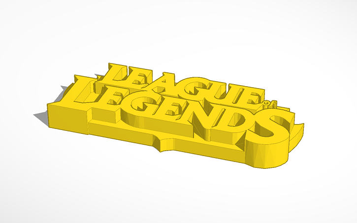 3D design league of legends logo | Tinkercad