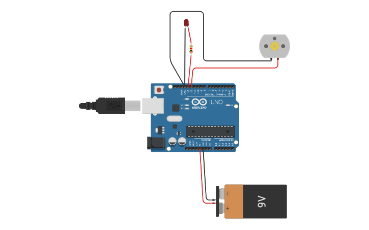 Circuit Design Basic Arduino Battery Connection Tinkercad