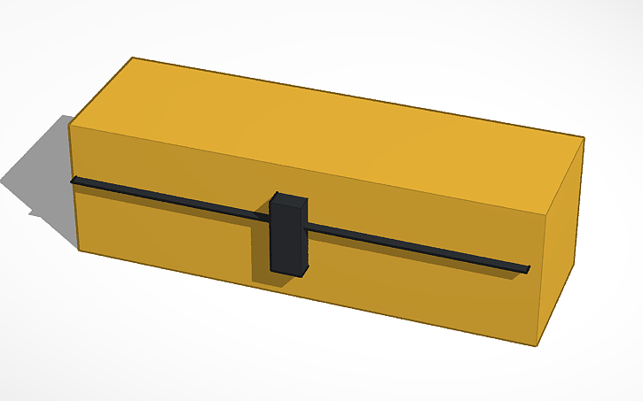 3D design minecraft cofre grande | Tinkercad