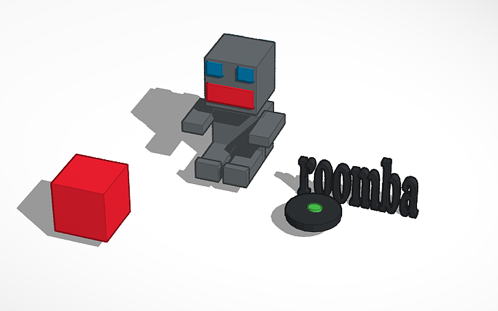 3D design Robot and roomba - Tinkercad