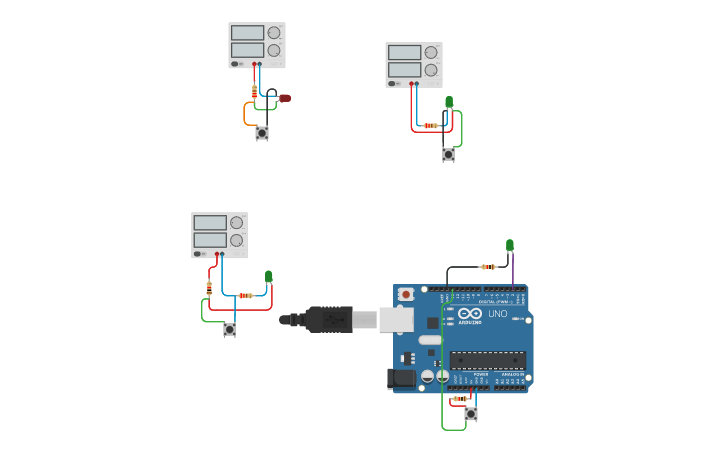 Circuit design CL.ELEC 006 - Resistencia PULL UP | Tinkercad
