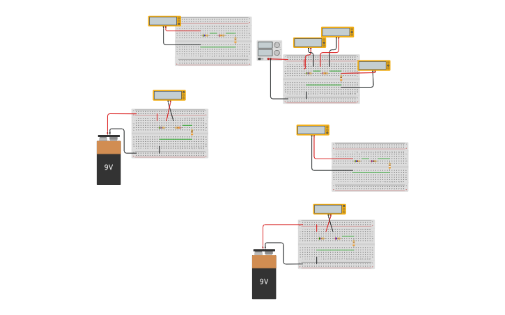 Circuit design Circuito serie - Tinkercad