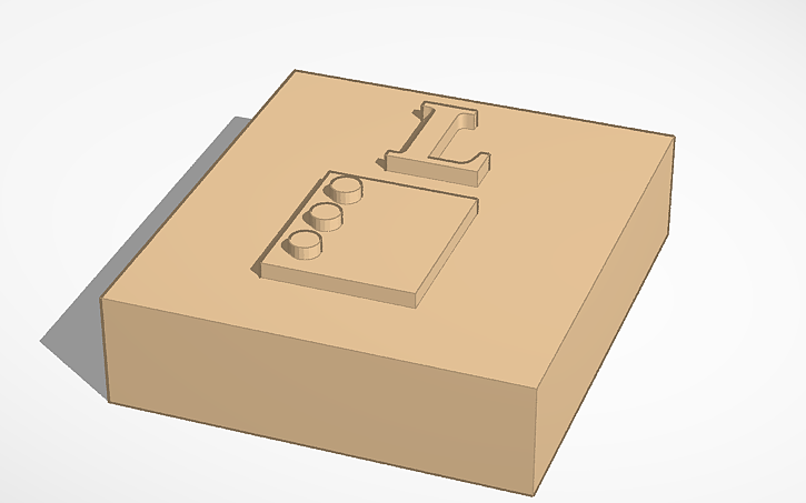 3D design Braille Letters 3.0 - Tinkercad