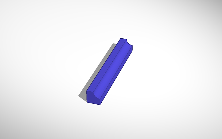 3D design Rounded corner shape - Tinkercad