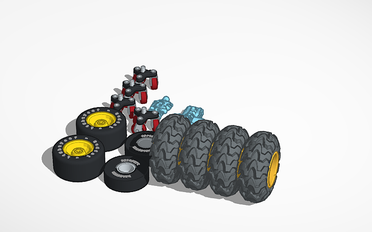 3D design Wheels & Tires for random things - Tinkercad