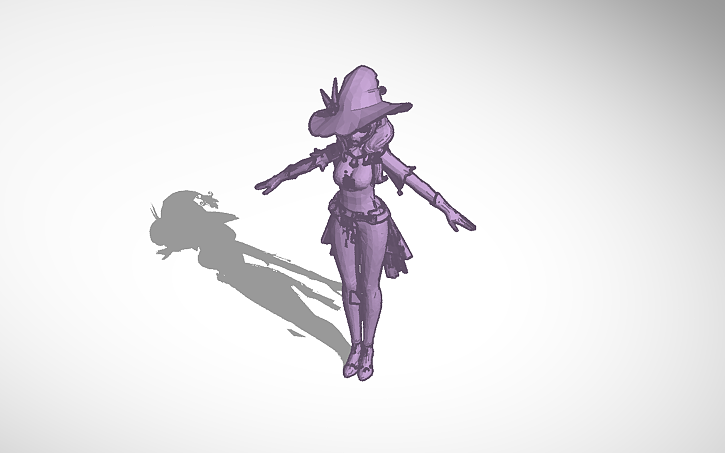 3D design Lisa from Genshin Impact - Tinkercad
