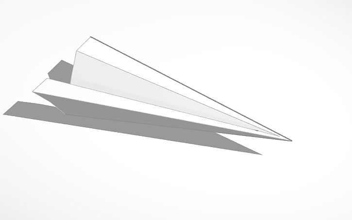 3D design Paper Airplane - Tinkercad