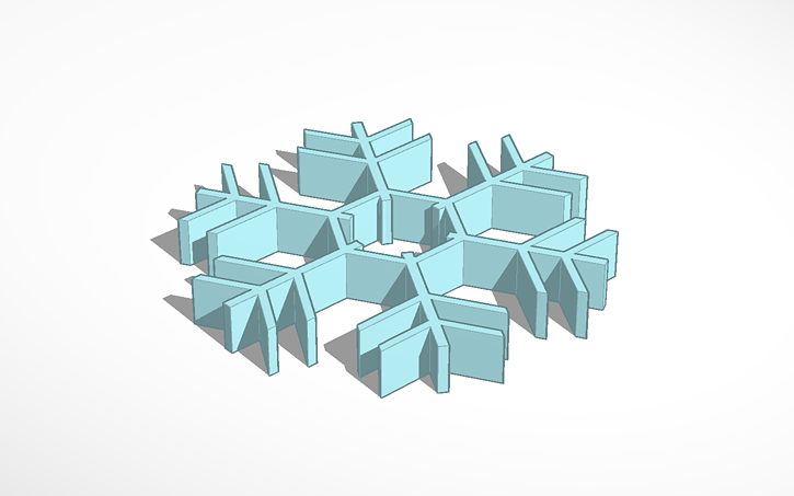 3D design Snowflake - Tinkercad