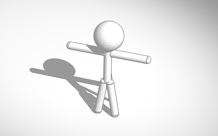 3D design Stick man - Tinkercad