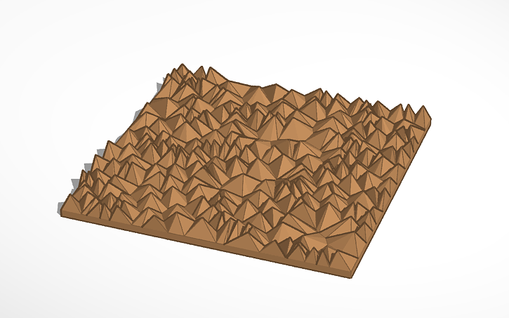 3D design rocky road - Tinkercad