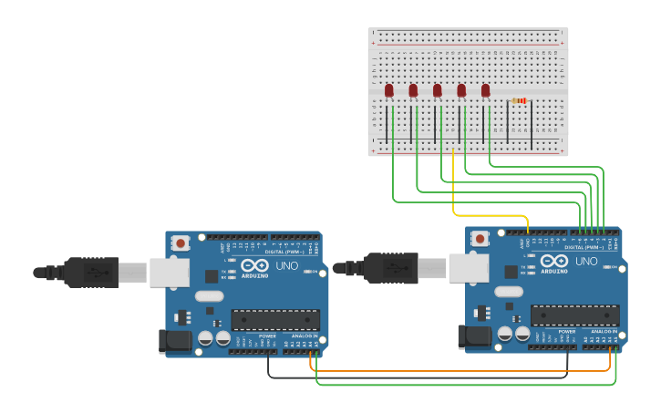 Circuit design BUS 12C - Tinkercad