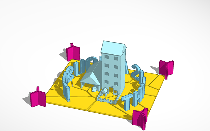 3D design THE DISNEY'S HOUSE - Tinkercad