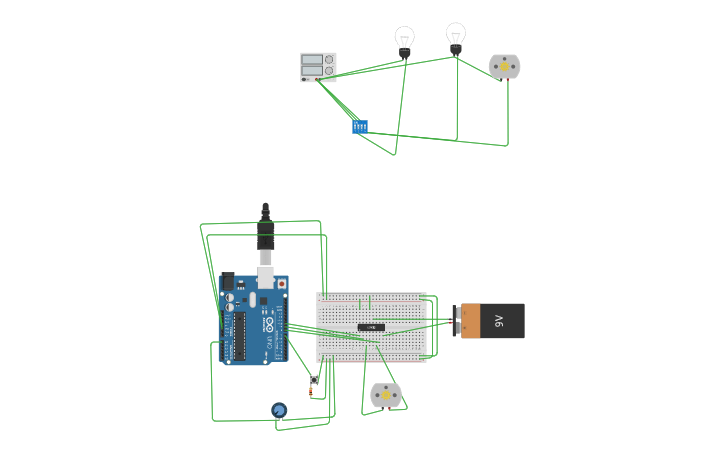 Circuit design Home automation using Arduino - Tinkercad