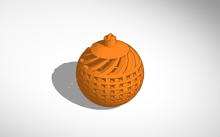3D design Christmas Ornament - Tinkercad