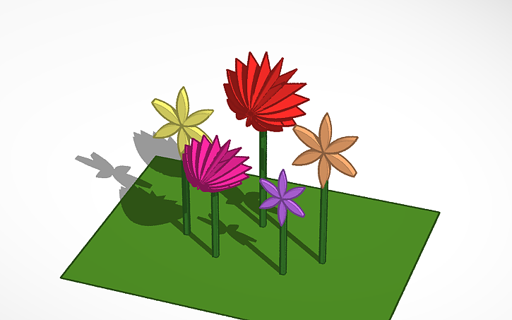 3D design Flower Field - Tinkercad