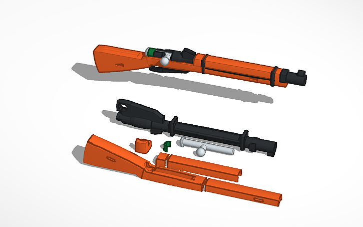 3D design Mosin Pen - Tinkercad