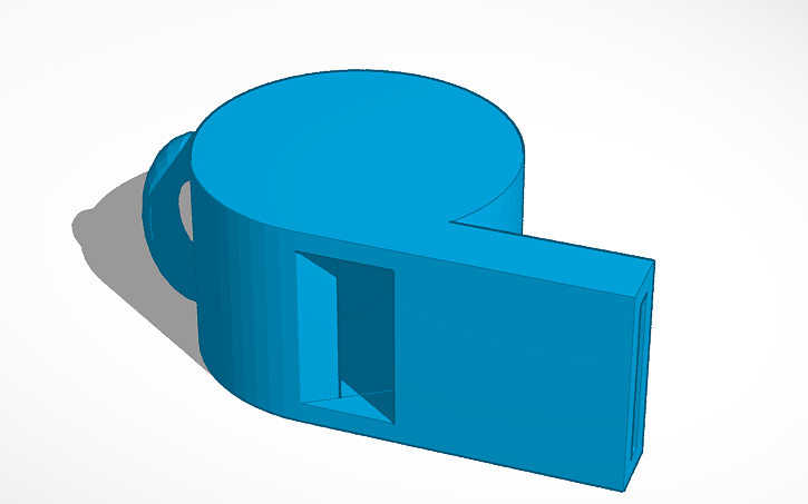 3D design whistle - Tinkercad