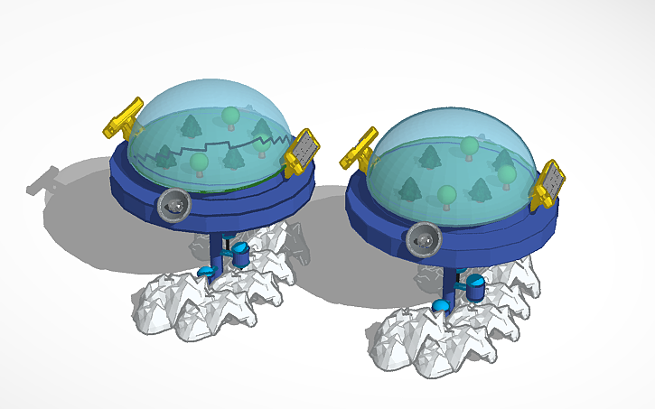 3D design Base Lunar - Tinkercad