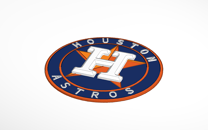 3D design Houston Astros - Tinkercad