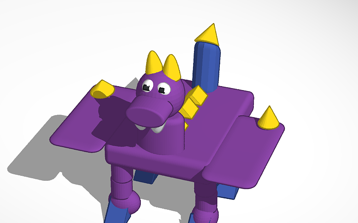 3D design dragon - Tinkercad