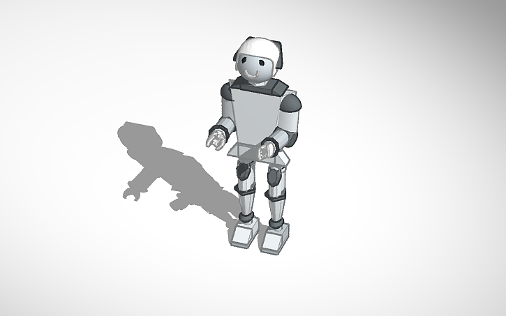 3D design Humanoid robot - Tinkercad