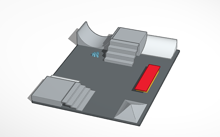 3D design Skatepark - Tinkercad