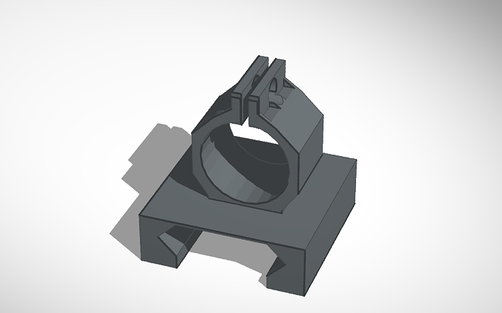 3D design Pen flashlight mount | Tinkercad