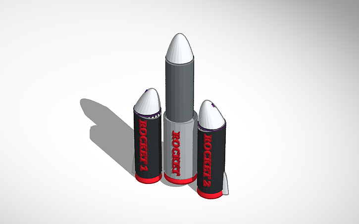 3D design ROCKET - Tinkercad