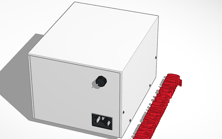 3D design Fuente de poder - Tinkercad