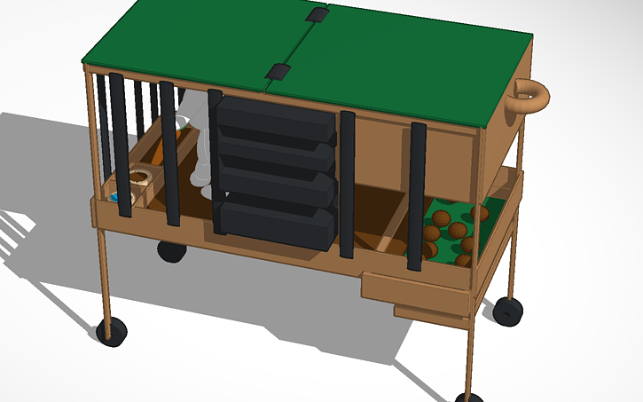 3D design Cute Rabbit with Cage | Tinkercad