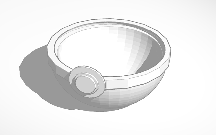 3D design pokemon ball - Tinkercad