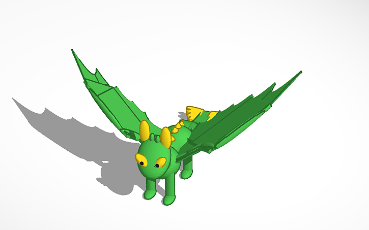 3D design dragon - Tinkercad
