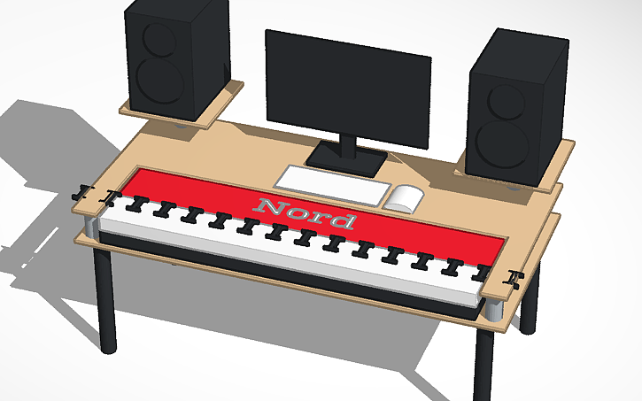 3D design Studio Desk | Tinkercad