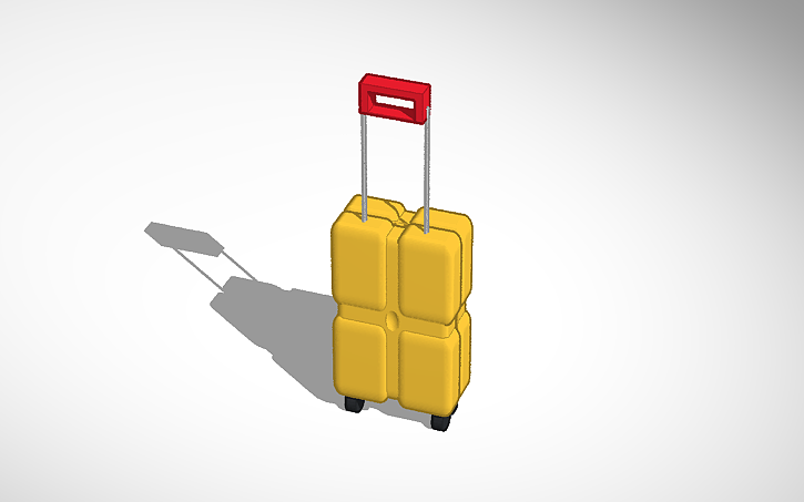 3D design suitcase - Tinkercad
