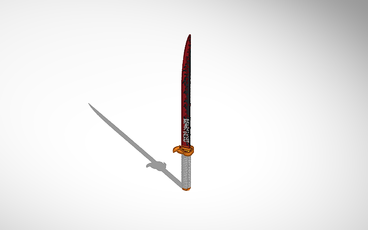3D design Rengoku's Sword - Tinkercad
