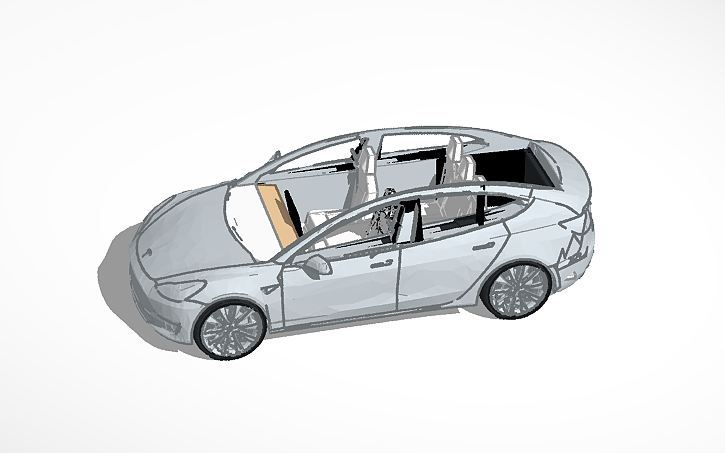 3D design Tesla - Tinkercad