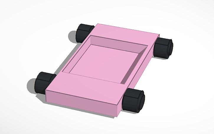 3D design Chasis Automovil - Tinkercad