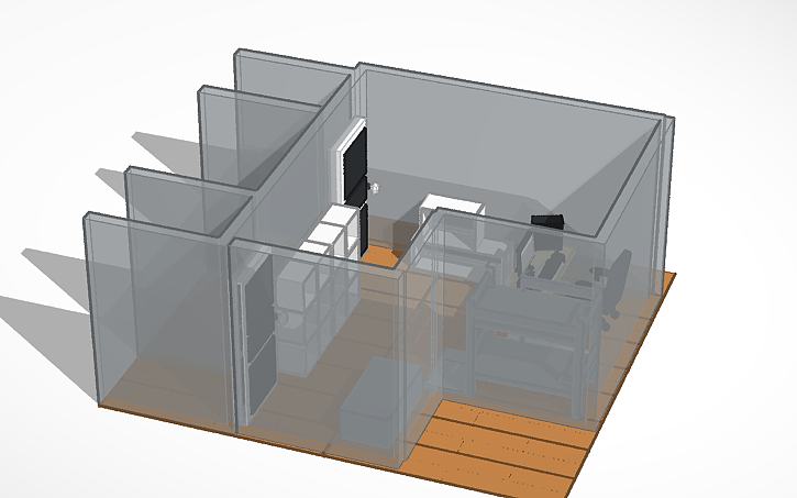 3D design Room Model - Tinkercad