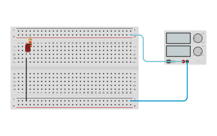 Circuit design Led - Tinkercad