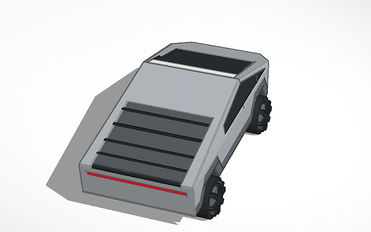 3D design tesla cybertruck - Tinkercad